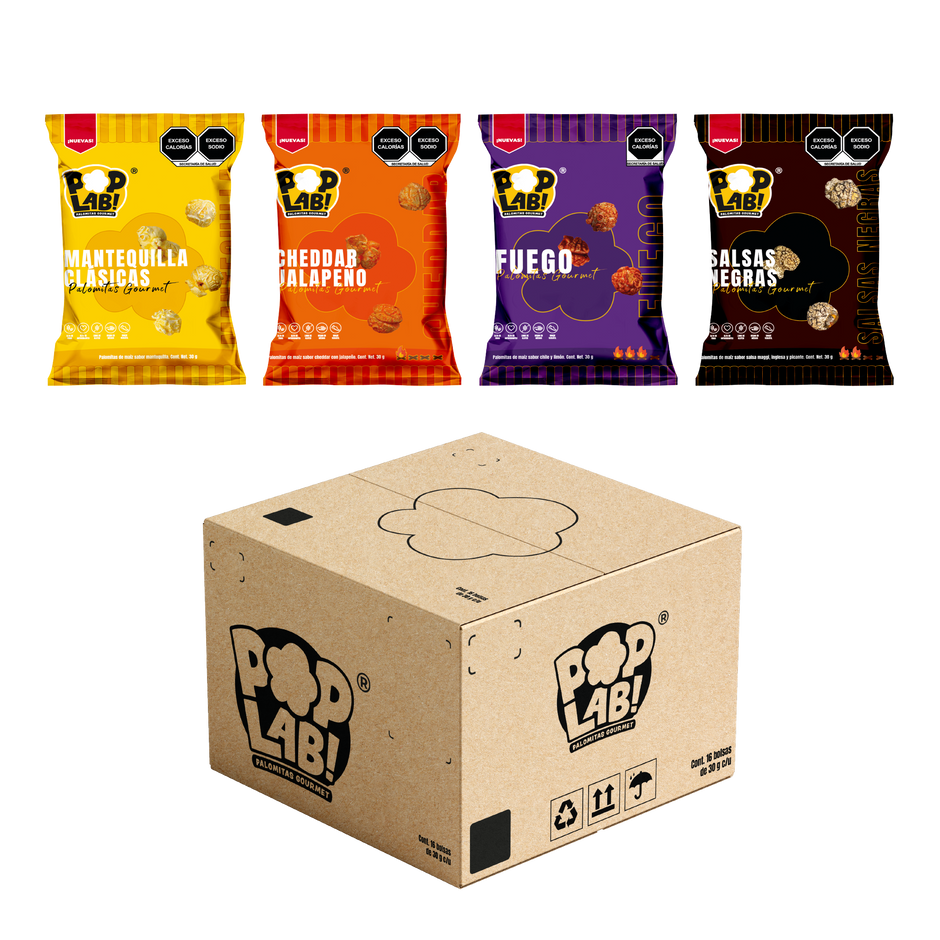Pop Lab! Palomitas Gourmet irresistibles y llenas de sabor